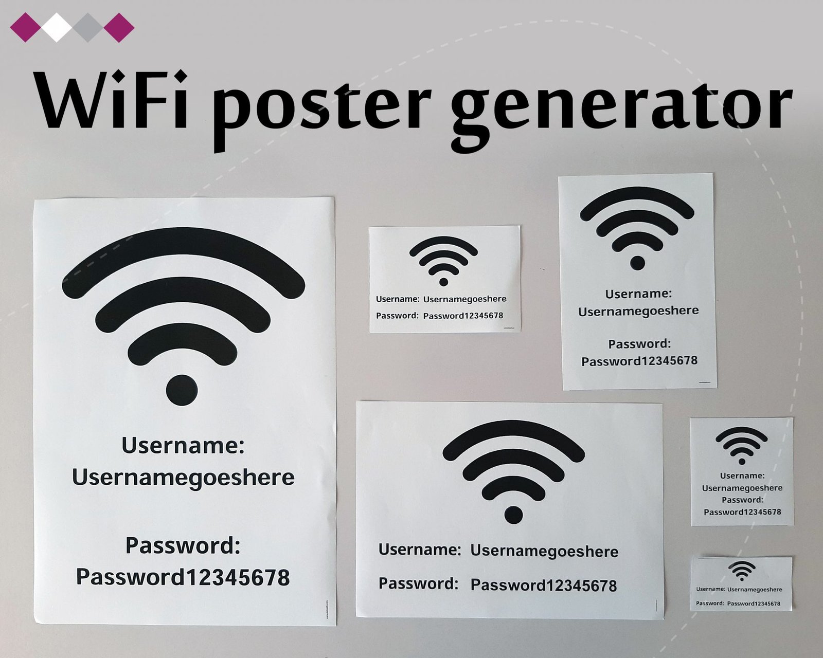 Wifi Password Poster – Lakazdi Graphic Design