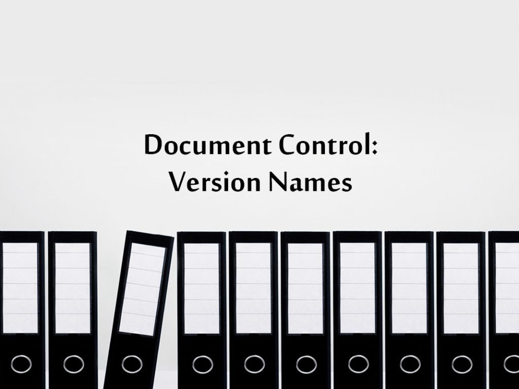 Document Control Version Names Lakazdi Graphic Design